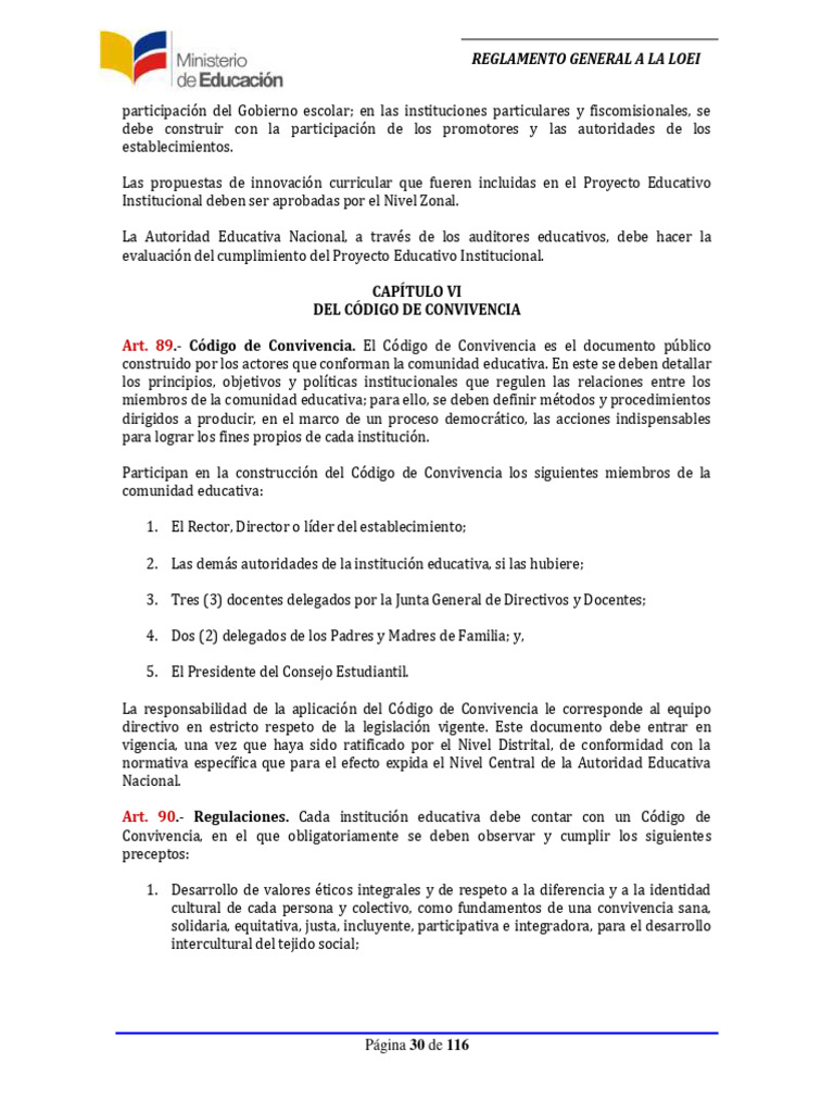 Codigo De Convivencia Pdf Institución Democracia