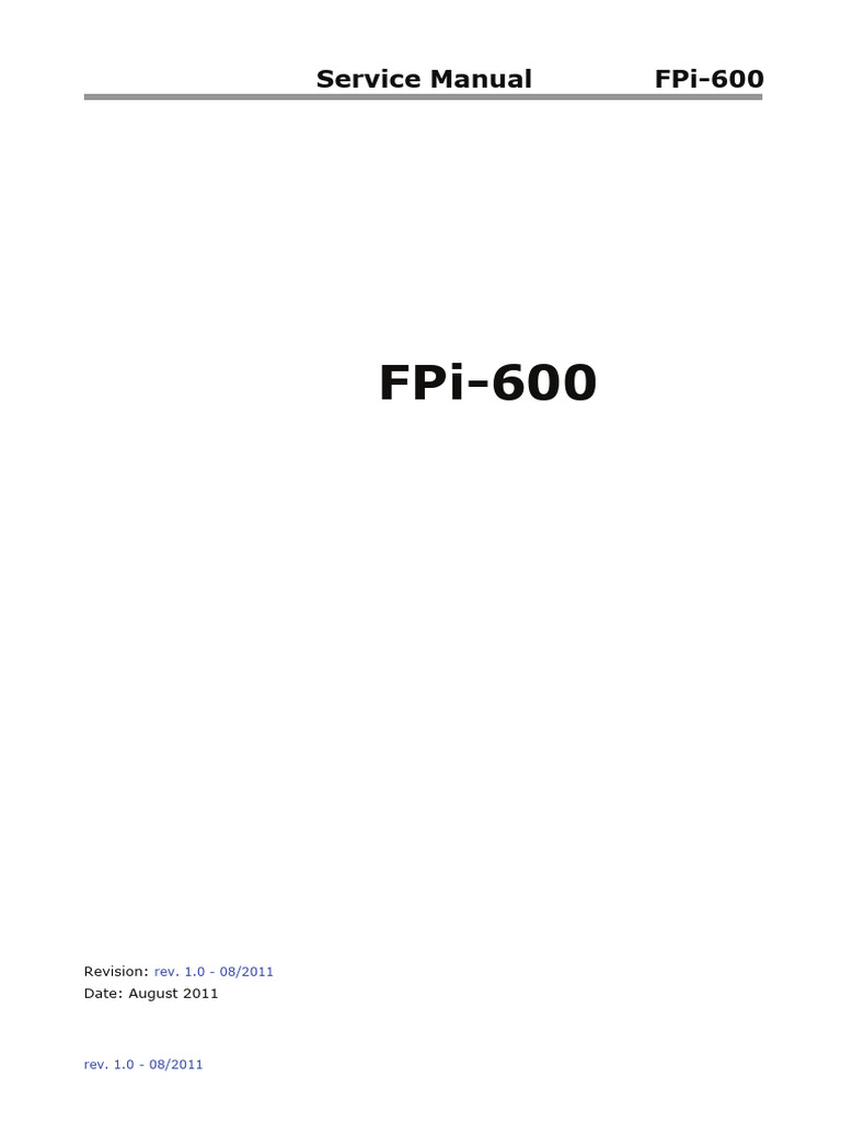 Fpi-600 Operator | PDF | Menu (Computing) | Waste