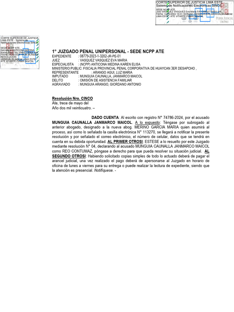 Exp. 08779-2023-1-3202-JR-PE-01 - Resolución - 170217-2024 | Descargar gratis PDF | Derecho ...