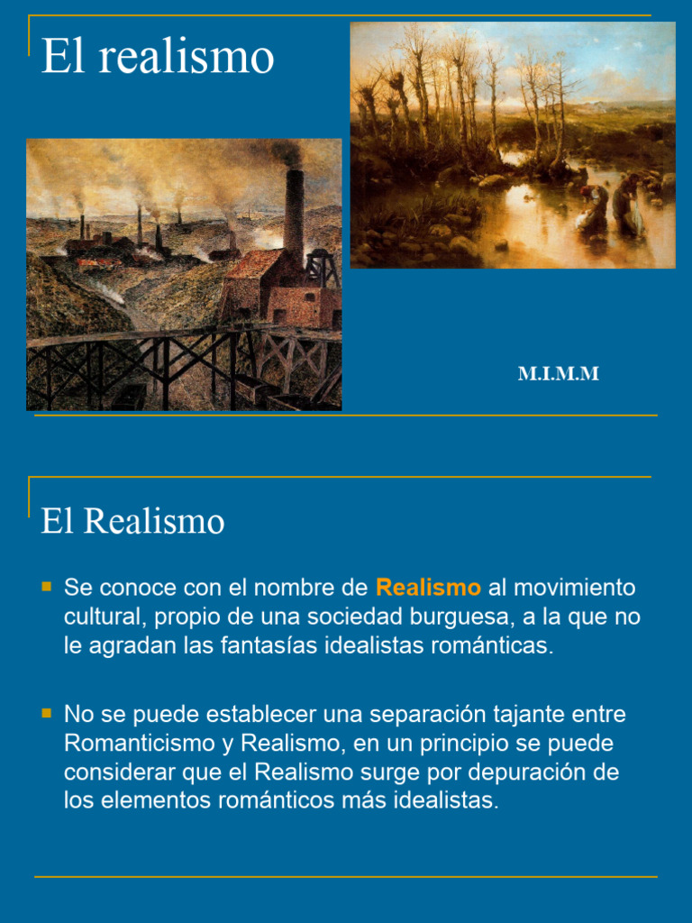 realismo y naturalismo | PDF | Realismo literario | Novelas