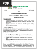 Grade 10 Tourism Skills Assessment Task 2024 | PDF | Learning | Creativity
