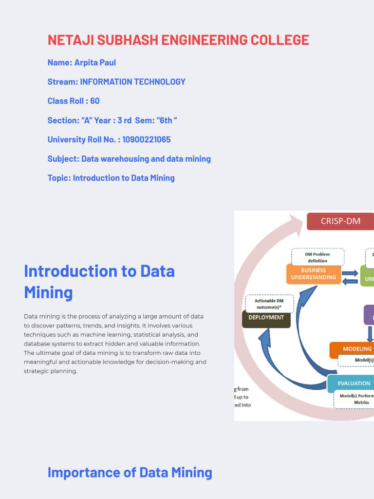 Arpita Paul DWDM2024 | Download Free PDF | Data Mining | Data Analysis