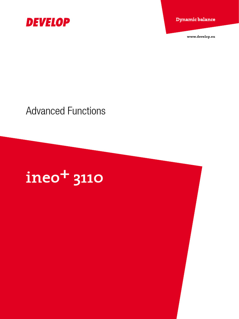 Ineo Plus 3110 - Advanced Functions - en - 2 1 0 | PDF | World Wide Web ...