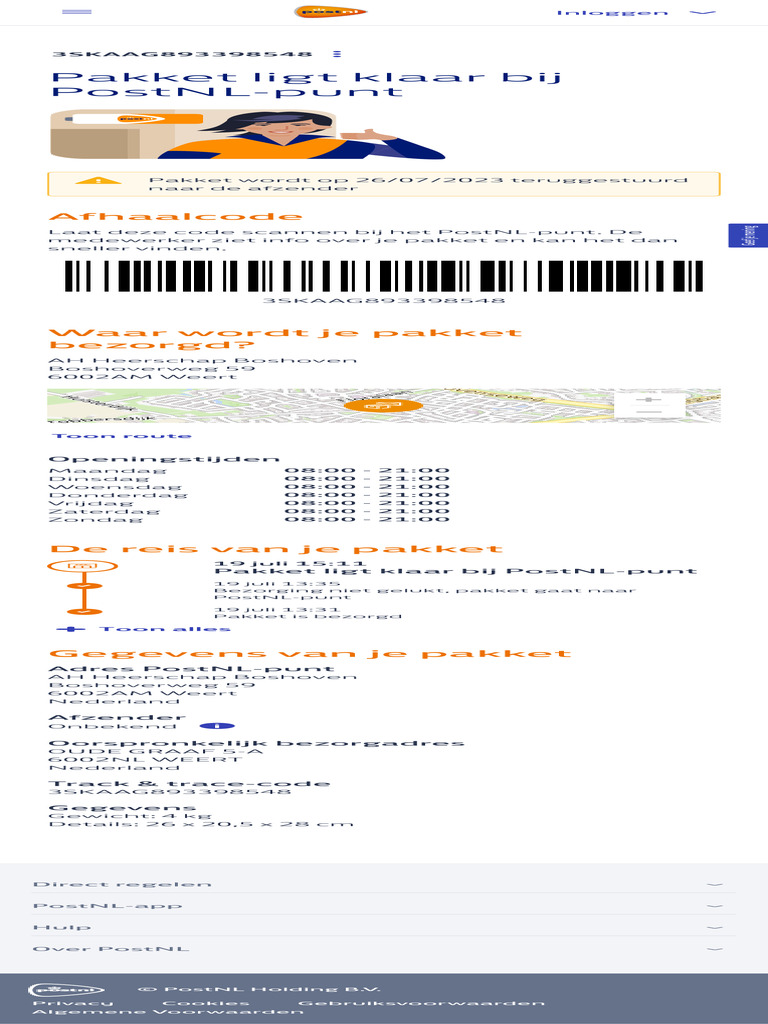 PostNL Track&Trace | PDF