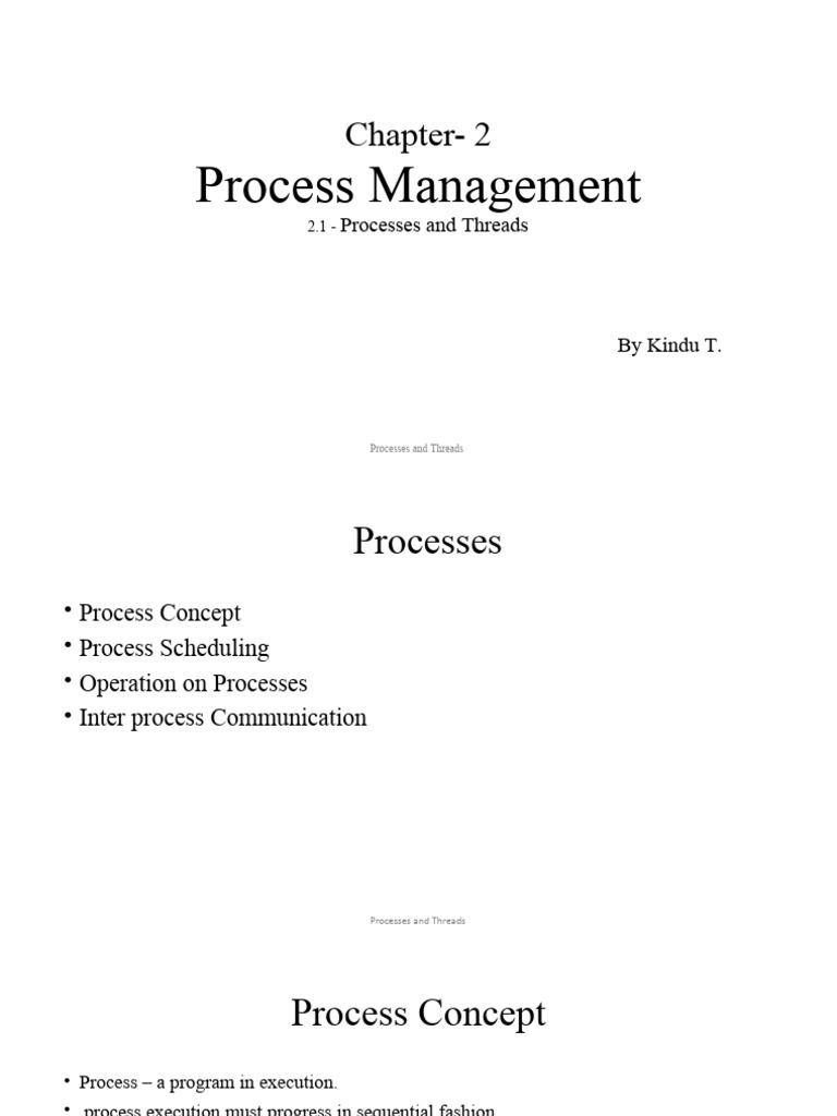 CH 2 | PDF | Thread (Computing) | Process (Computing)