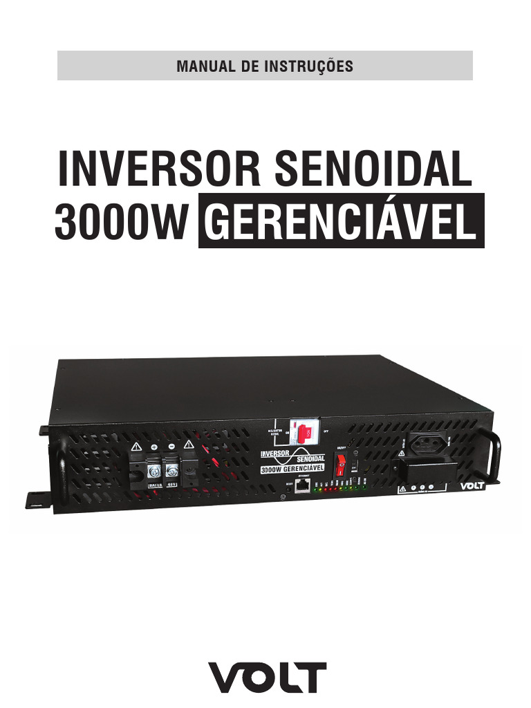Inversor Senoidal 3000W: Manual de Uso | PDF | Diodo emissor de luz ...