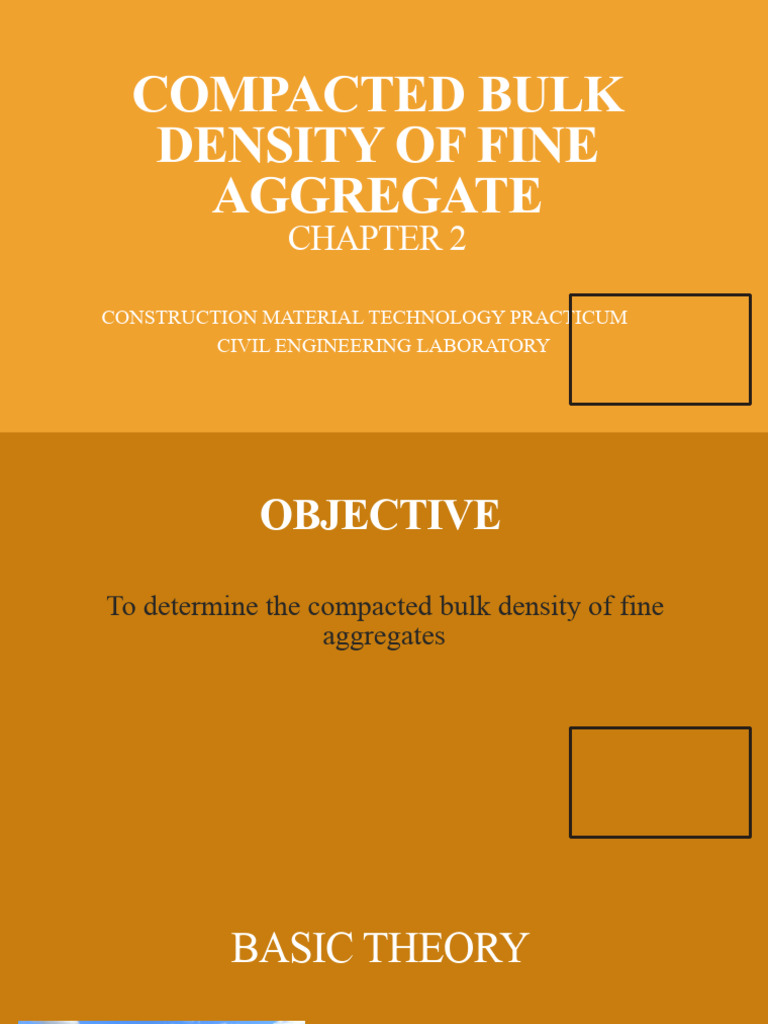Compacted Bulk Density of Fine Aggregate | PDF | Computers | Technology & Engineering