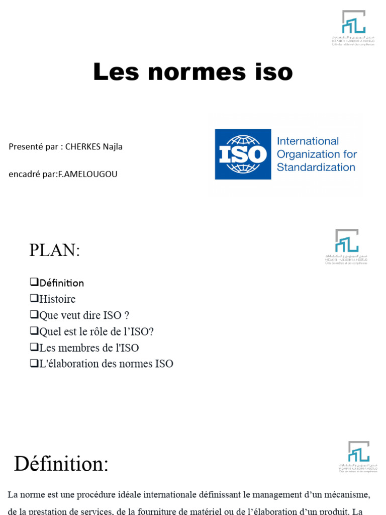 Comprendre les normes ISO | PDF | Organisation internationale de ...
