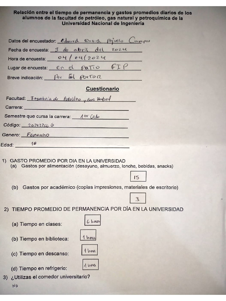 Encuestas Escaneadas | PDF