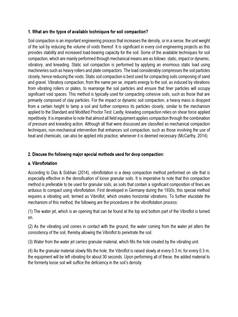 Compaction | PDF | Soil | Civil Engineering
