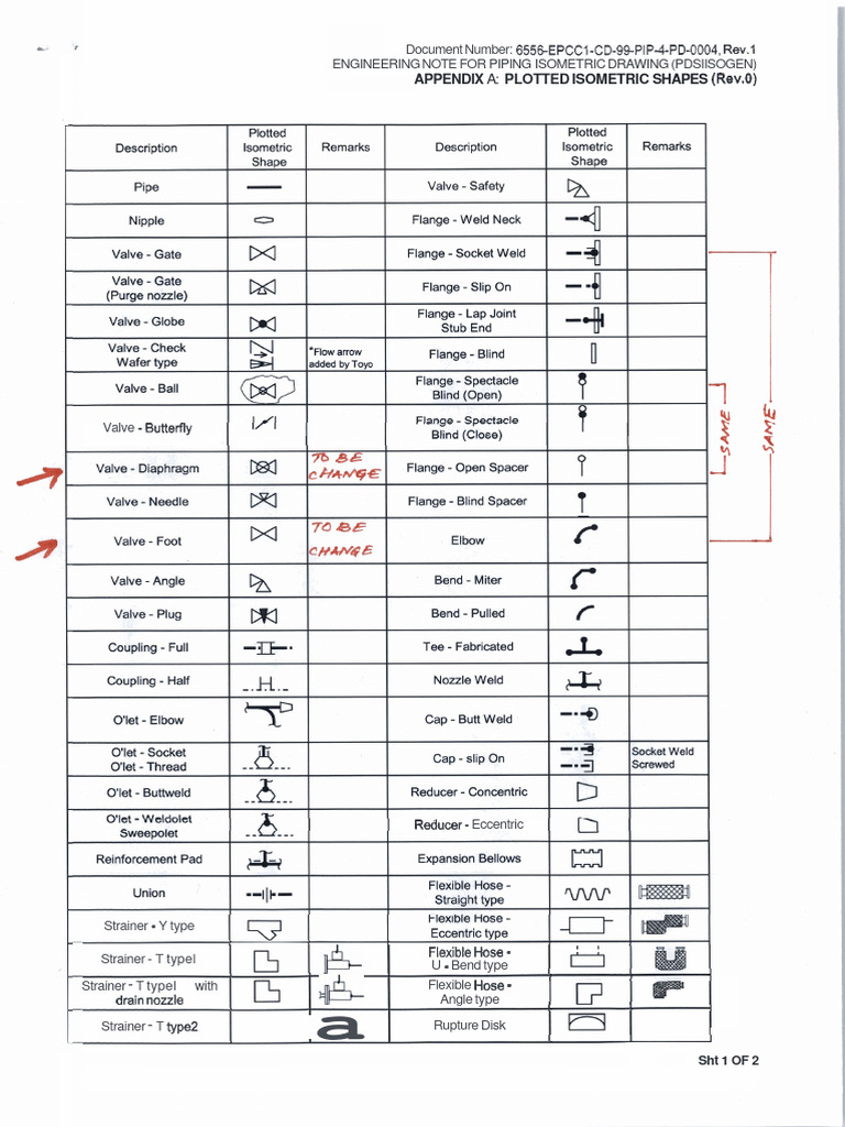 Piping Isometric Drawing Engineering Note | PDF | Flow Measurement ...