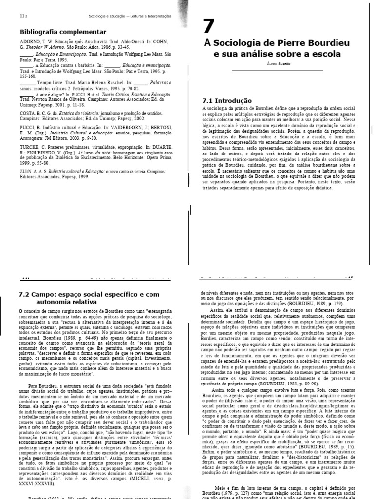 Texto Base - 14 - Momento - Pierre Bourdieu | PDF | Sociologia | Economia