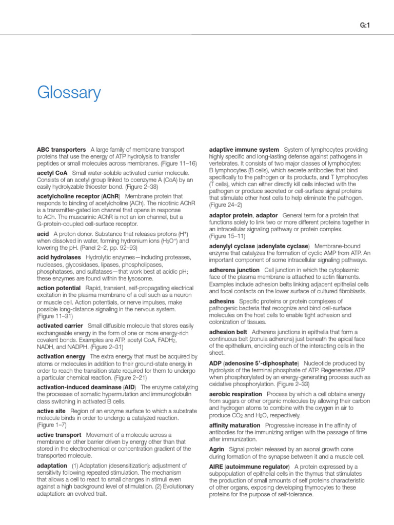 Alberts Glosario | Download Free PDF | Cell (Biology) | Apoptosis