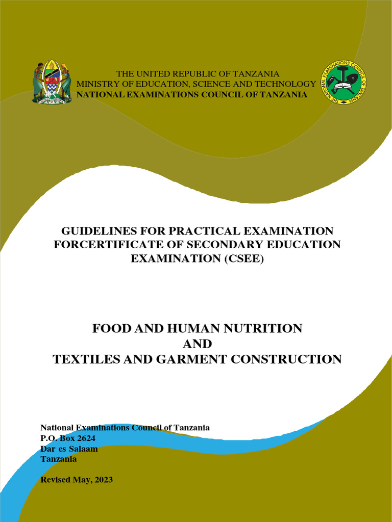 Guideline For Food and Human Nutrition | PDF | Cooking | Foods