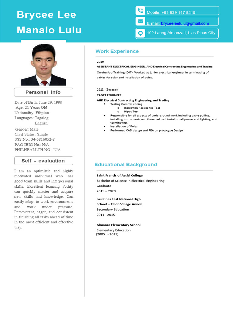 RESUME Brycee Lee Lulu | PDF