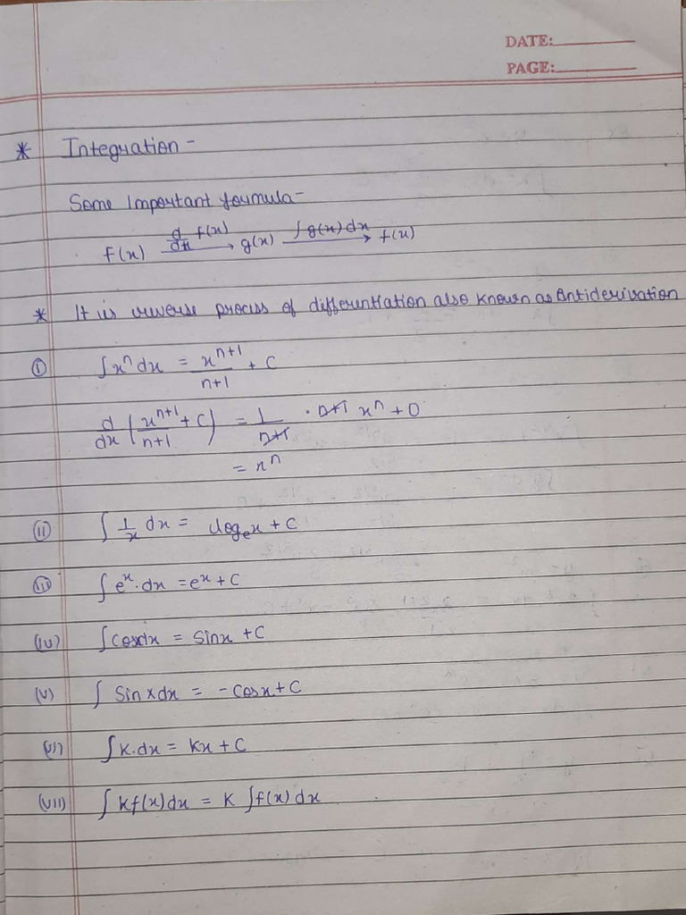 Basic Maths Integration | PDF