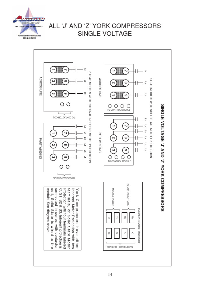 York Z & J Wiring Diagrams | PDF | Electrical Engineering | Electricity