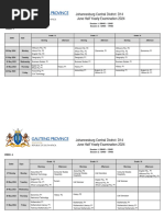 Final June Timetable 2025 | PDF | Science | Languages Of Africa