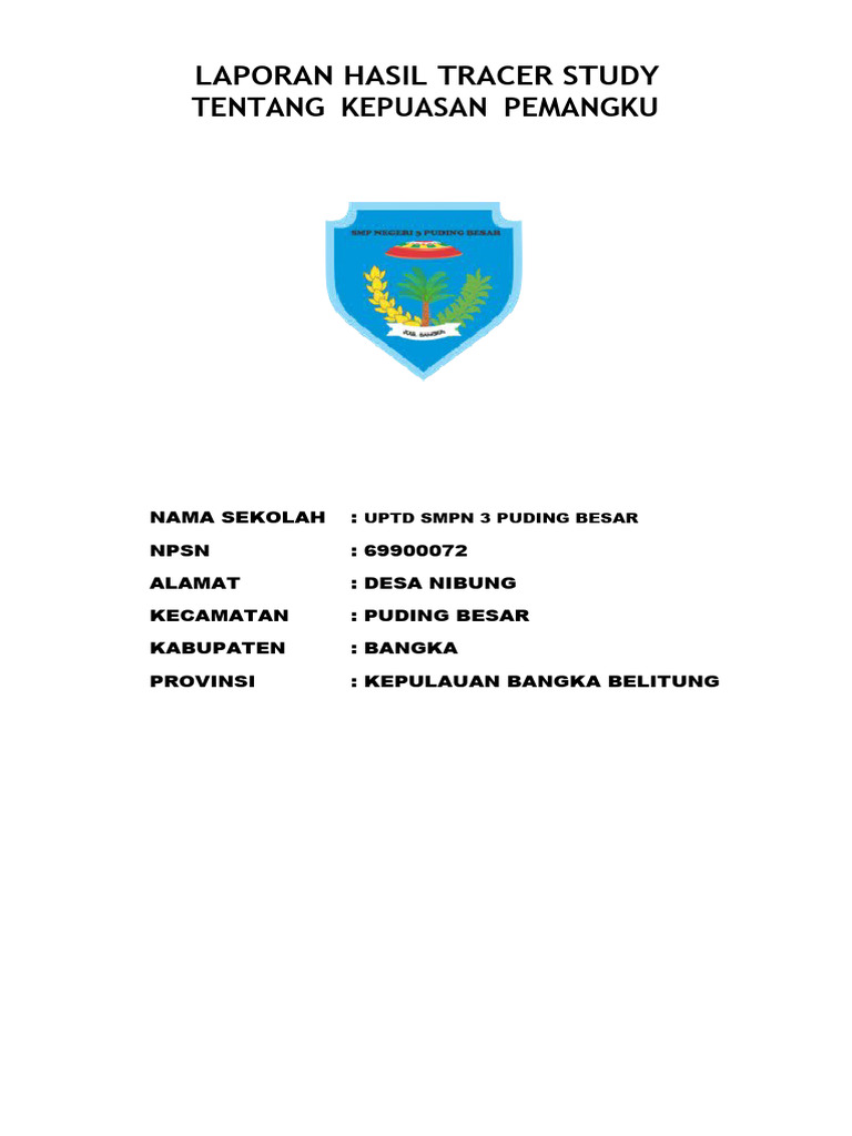 Laporan Hasil Tracer Study Uptd SMP N 3 Pubes | PDF | Ilmu Sosial