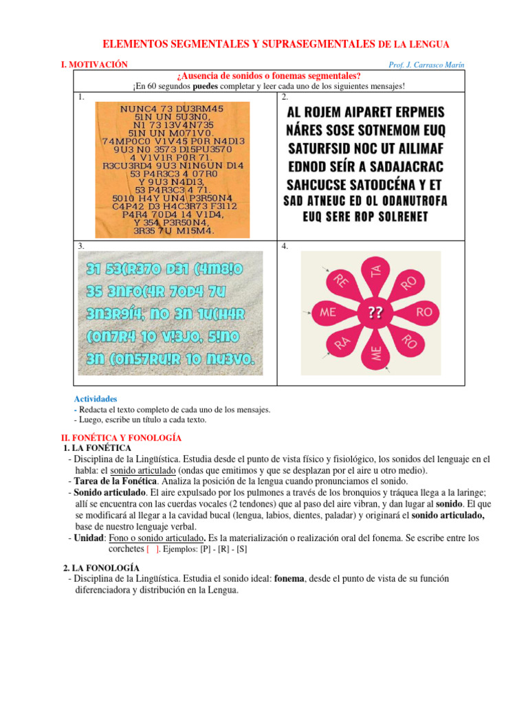 Segunda Separata de Comunicación | PDF | Fonética | Fonema