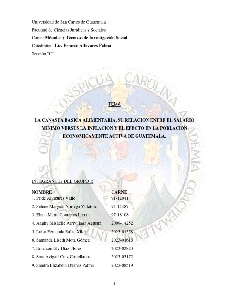 Ensayo Canasta Basica | PDF | Inflación | Salario Ensayo Canasta Basica | PDF | Inflación | Salario