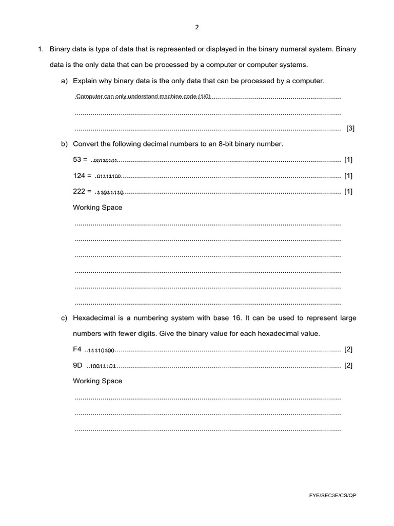 Fye Practice | PDF | Computer Data Storage | Central Processing Unit