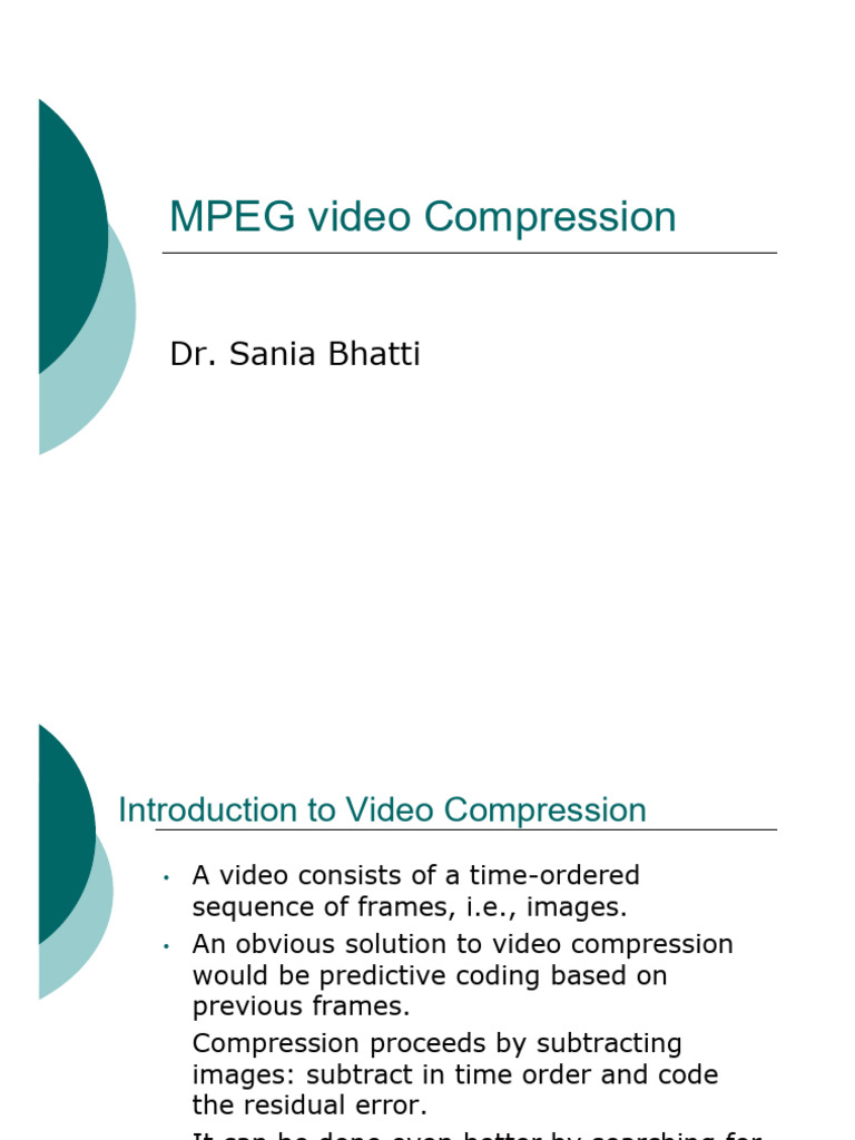 MPEG Video Compression Explained | PDF | Data Compression | Video