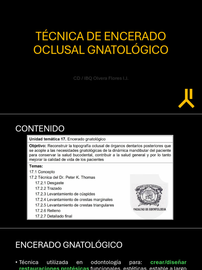 Oclusión - Encerado Gnatológico | PDF | Odontología | Ramas de Odontología