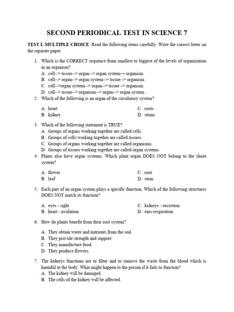 G7 Examf | PDF | Cell (Biology) | Cell Membrane