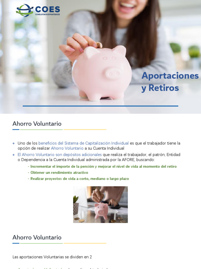 Aportaciones y Retiros | PDF | Desempleo | Ahorro