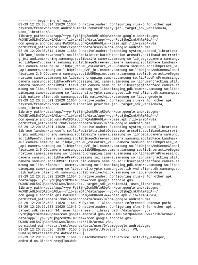 Com - Cherisher.beauty - Camera.videocall Logcat | PDF | Software | System Software