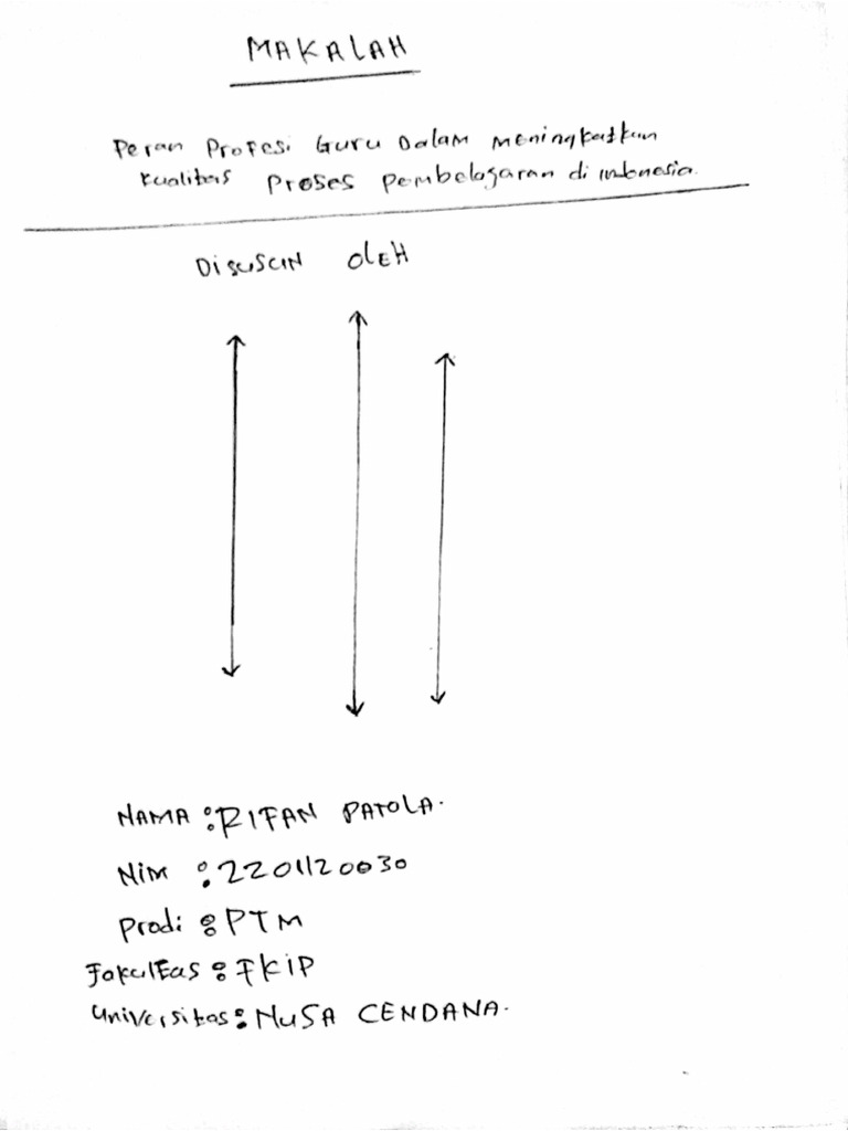 Tugas Makalah Tulis Tangan | PDF