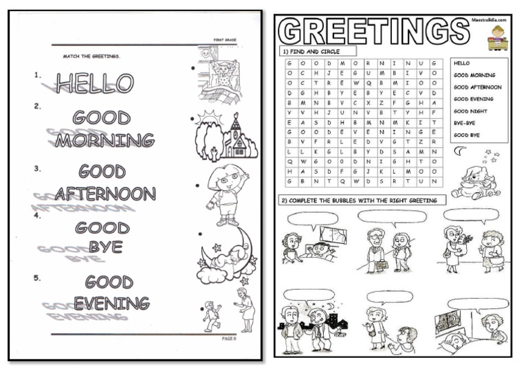 Greetings 1 Grado | PDF