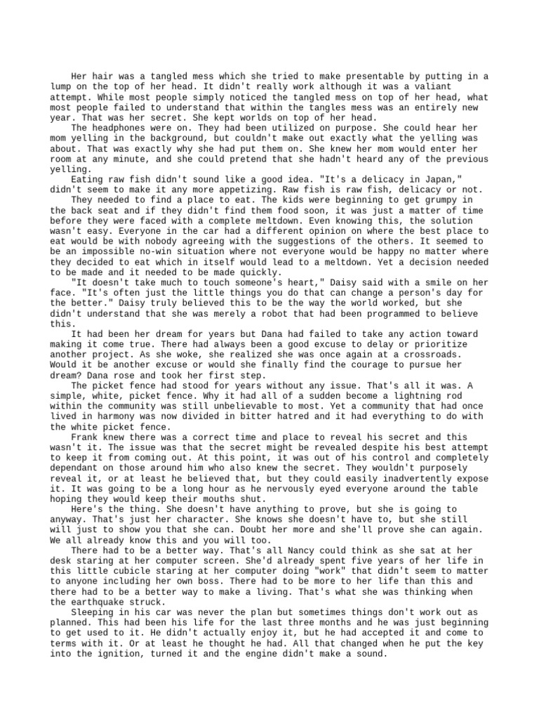 Tangled Mess Story | PDF