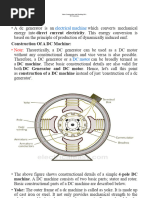 DC Generator Principles Construction and Operation | PDF ...