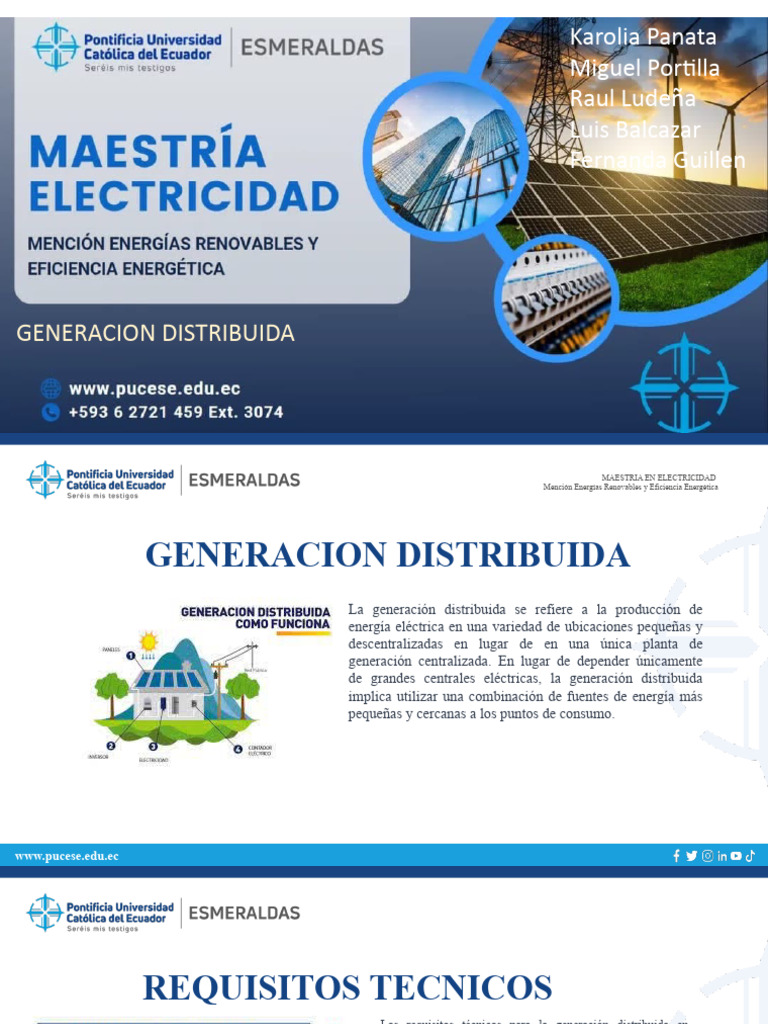 Centrales Electricas | PDF | Energía renovable | Generación distribuida