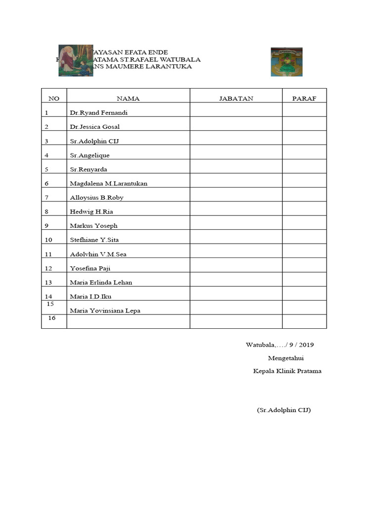 Daftar Absen... | PDF