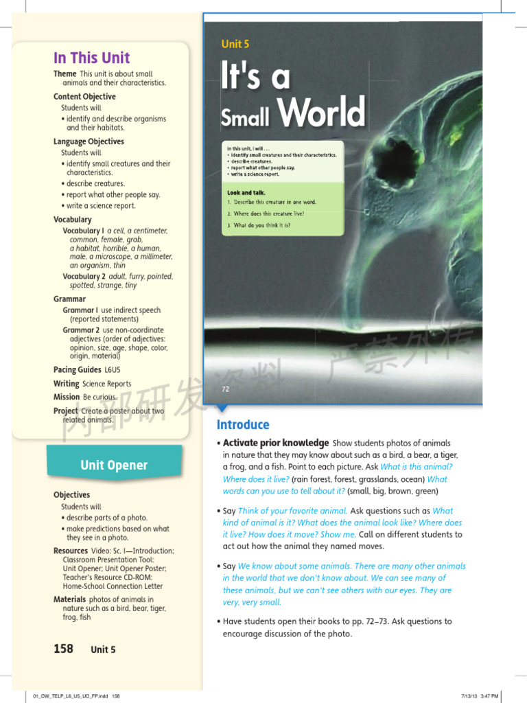 05 OW TELP L6 U5 Optimized | PDF | Vocabulary