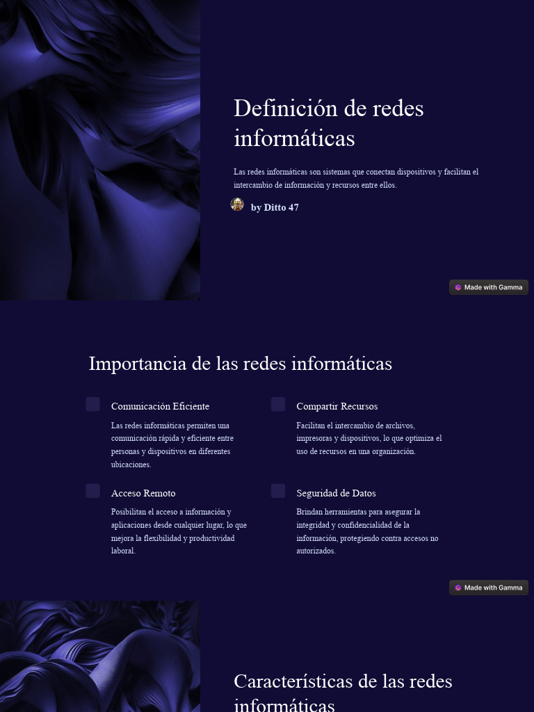 Definición de Redes Informáticas: by Ditto 47 | PDF | Red de computadoras | Red de área amplia