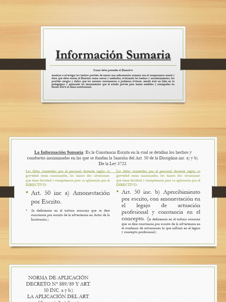 Información Sumaria | PDF