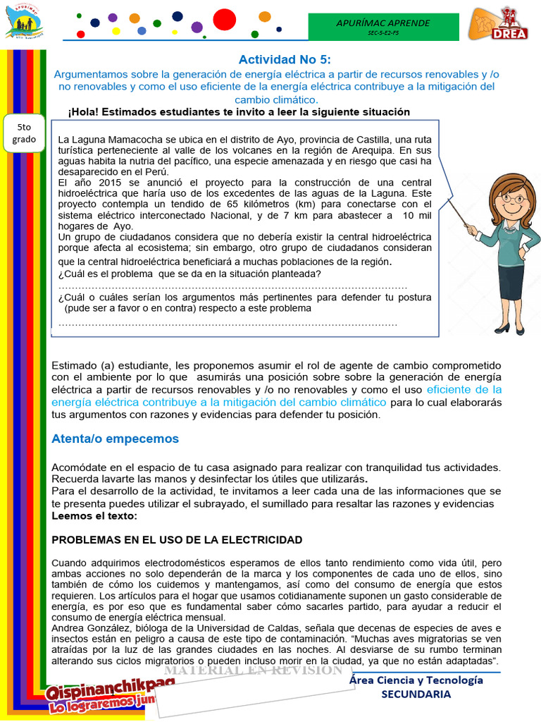 Actividad No 5:: ¡Hola! Estimados Estudiantes Te Invito A Leer La ...