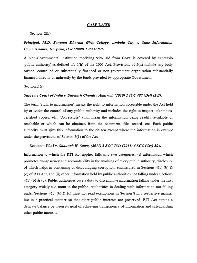 Case Laws | PDF | Precedent | Government