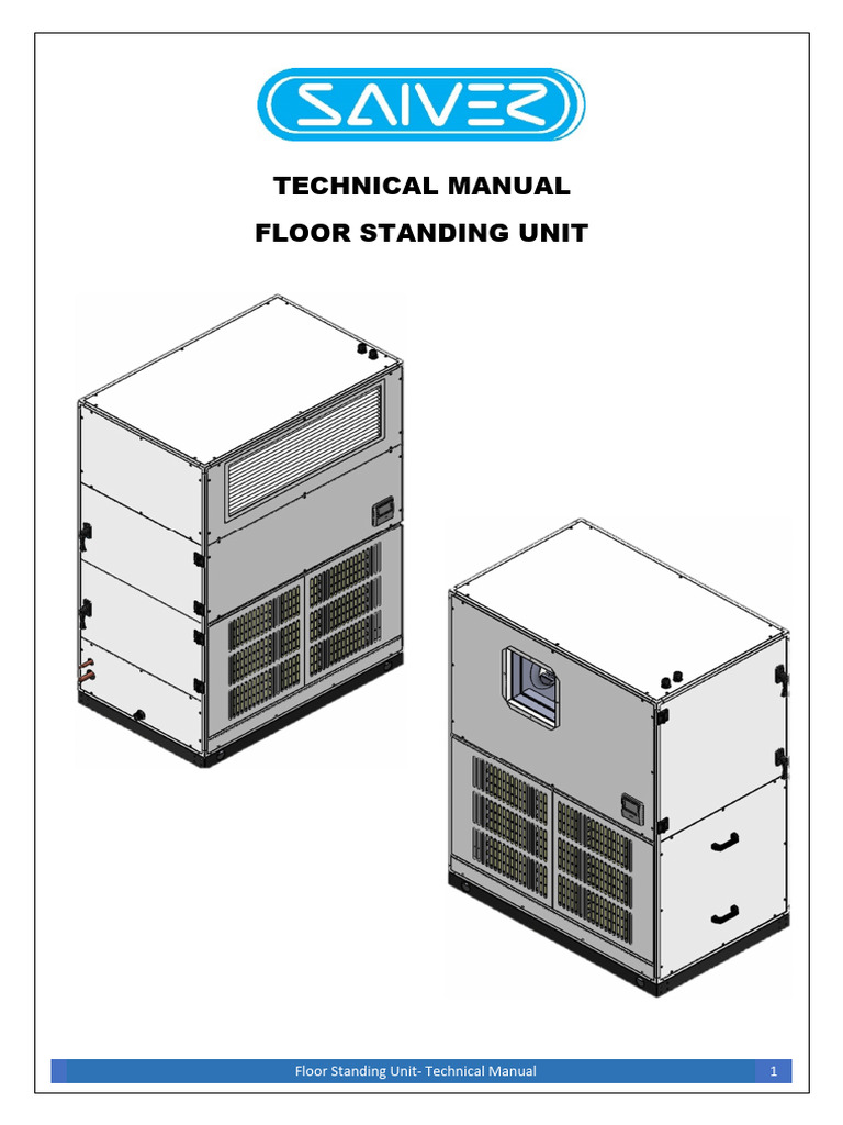 Saiver Floor Standing Unit Manual | PDF | Pipe (Fluid Conveyance ...