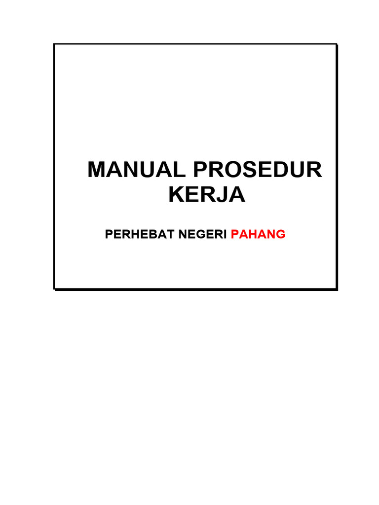 MPK - Pejabat PERHEBAT Negeri (Cover) | PDF