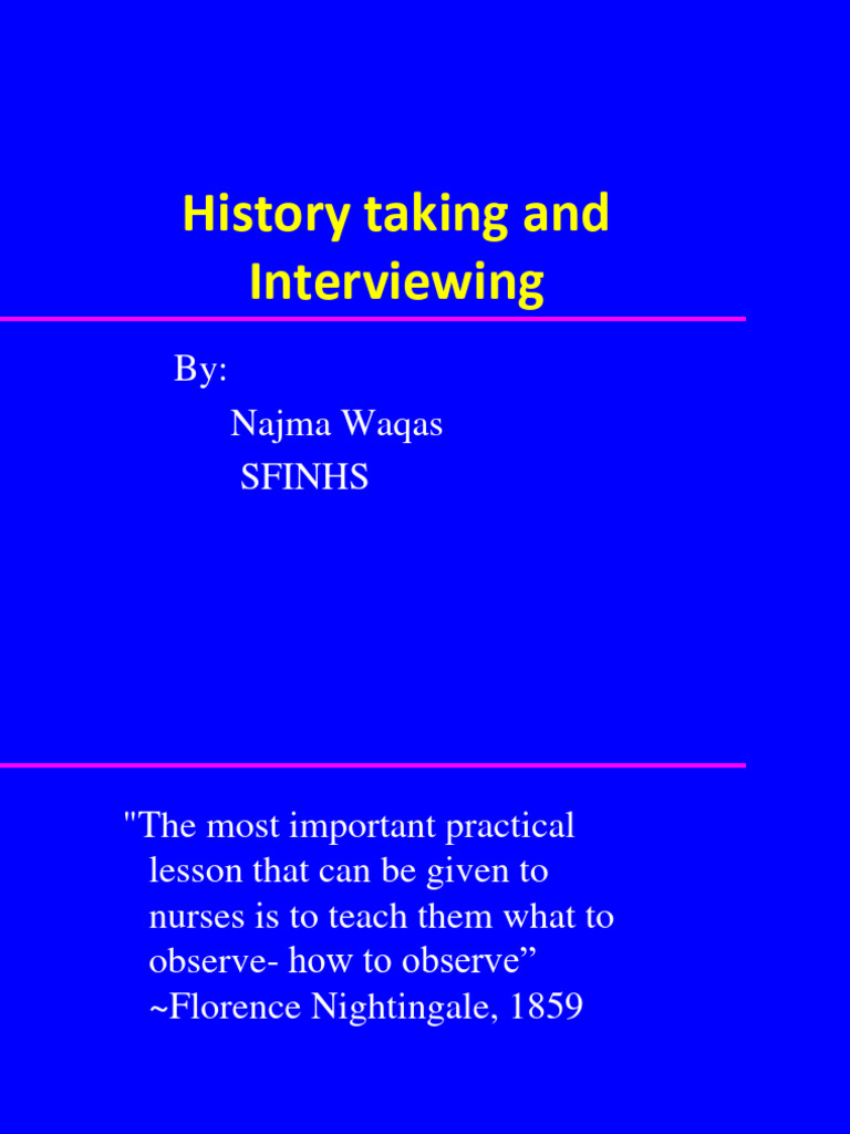 Interview Skills History Download Free Pdf Stress Biology Patient