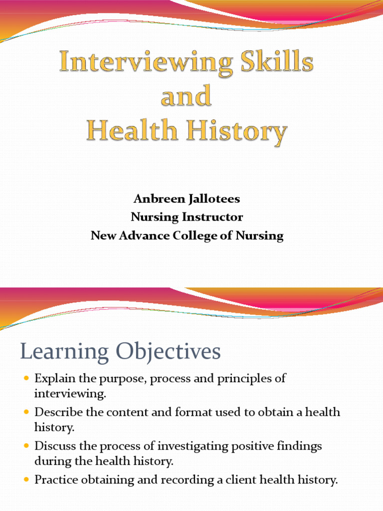 2 - Interviewing Skills | PDF | Edema | Nonverbal Communication