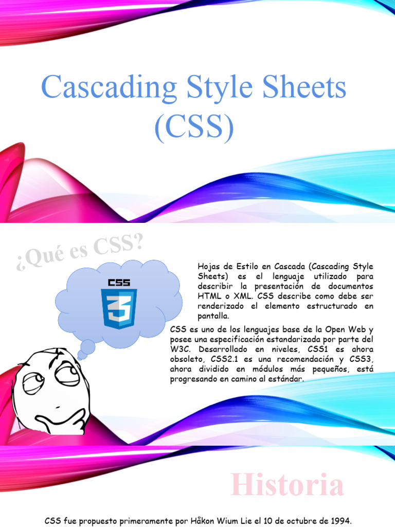 Introducción a CSS: Historia y Sintaxis | PDF | Informática | Internet