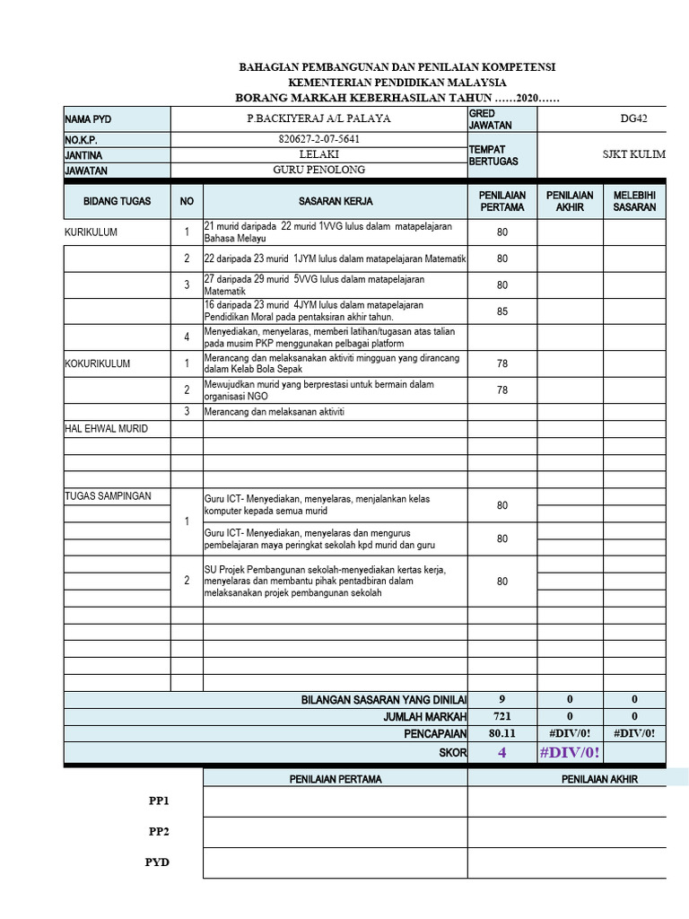 BRG Keberhasilan Kosong Mei 2020 | PDF
