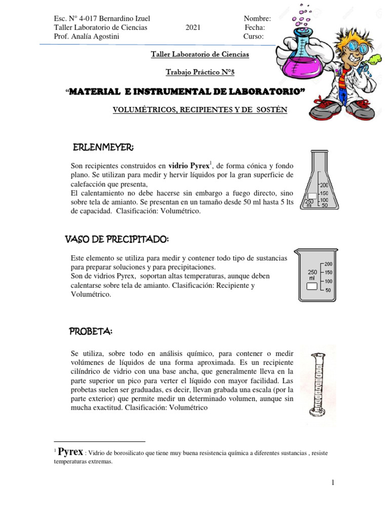 TPN°5 Elementos de Laboratorio | PDF
