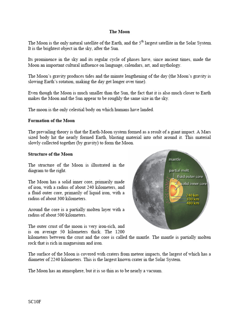 55 The Moon | PDF | Moon | Earth